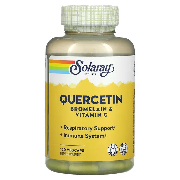 SOLARAY: QUERCETIN BROMELAIN VIT C 120 CAPS